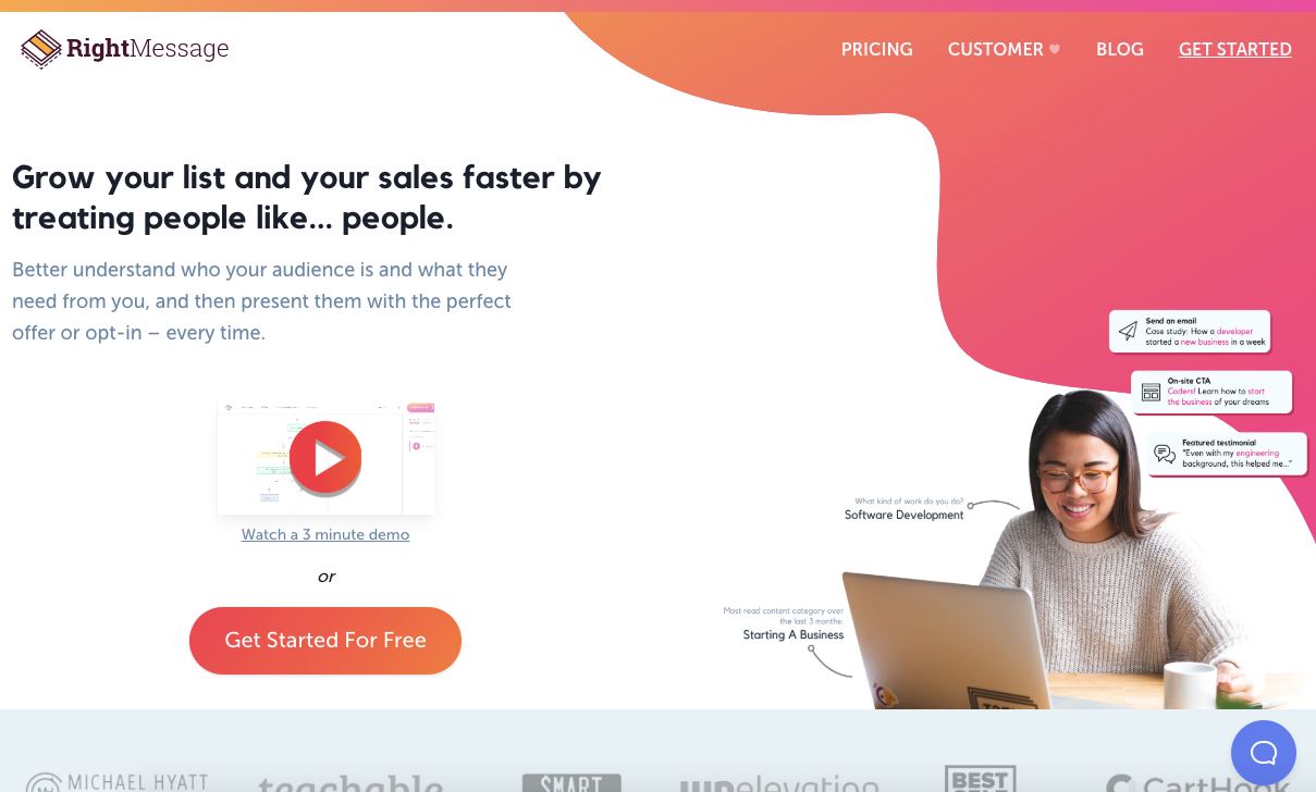 RightMessage Review (2019): Website Personalization App